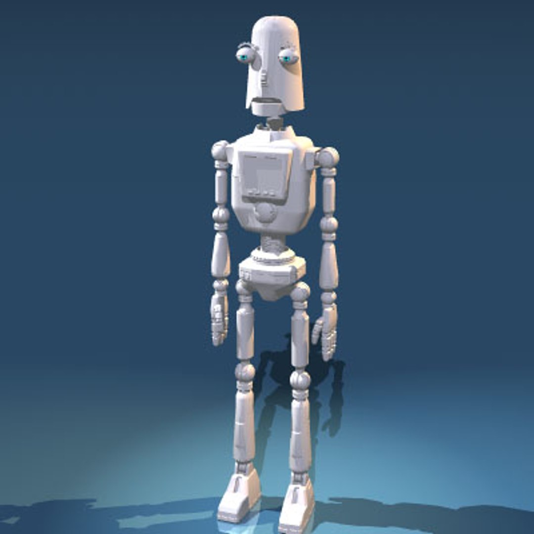 3ds max cartoon robot