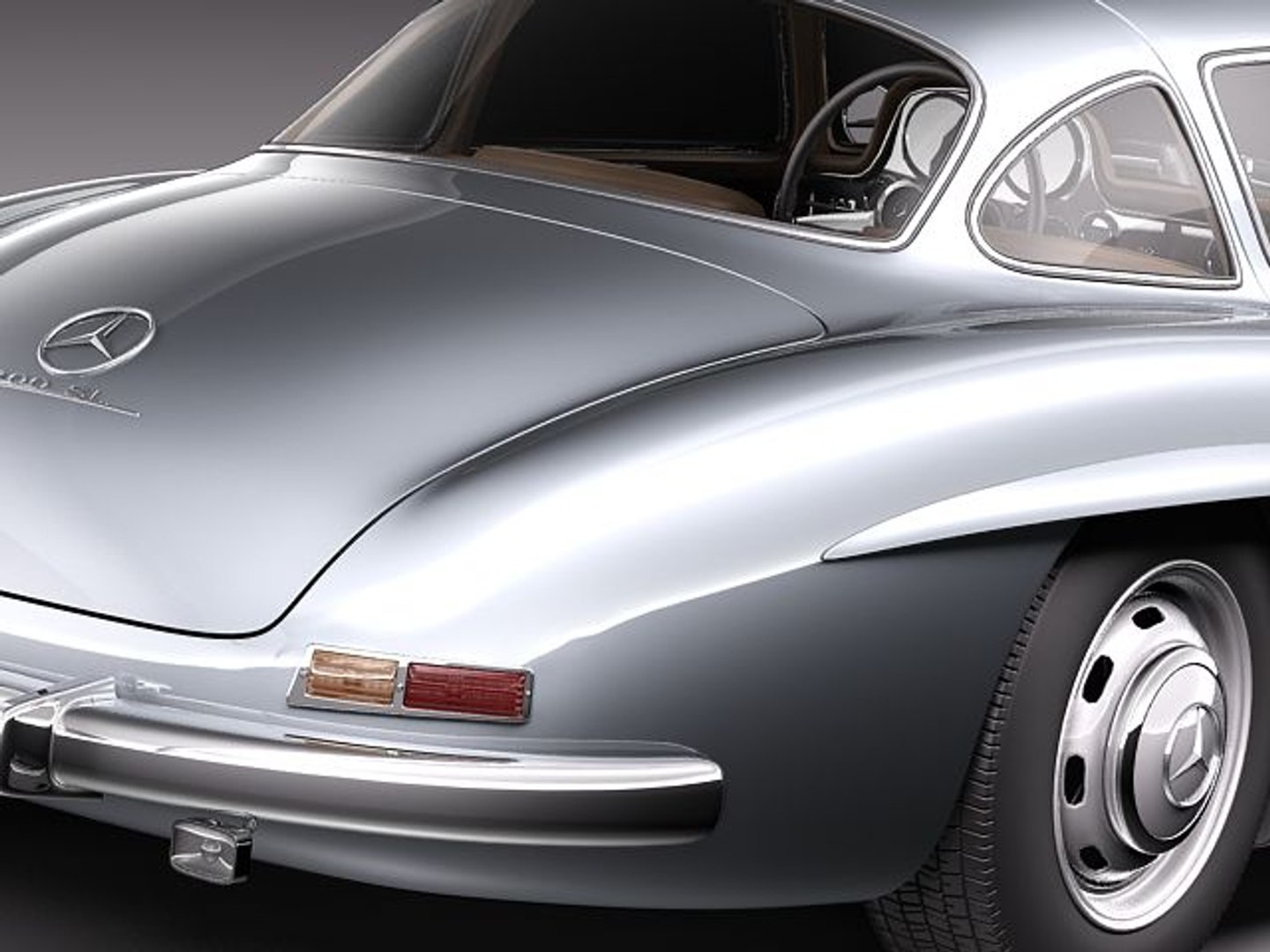 Mercedes Benz 300 Sl 3d Model