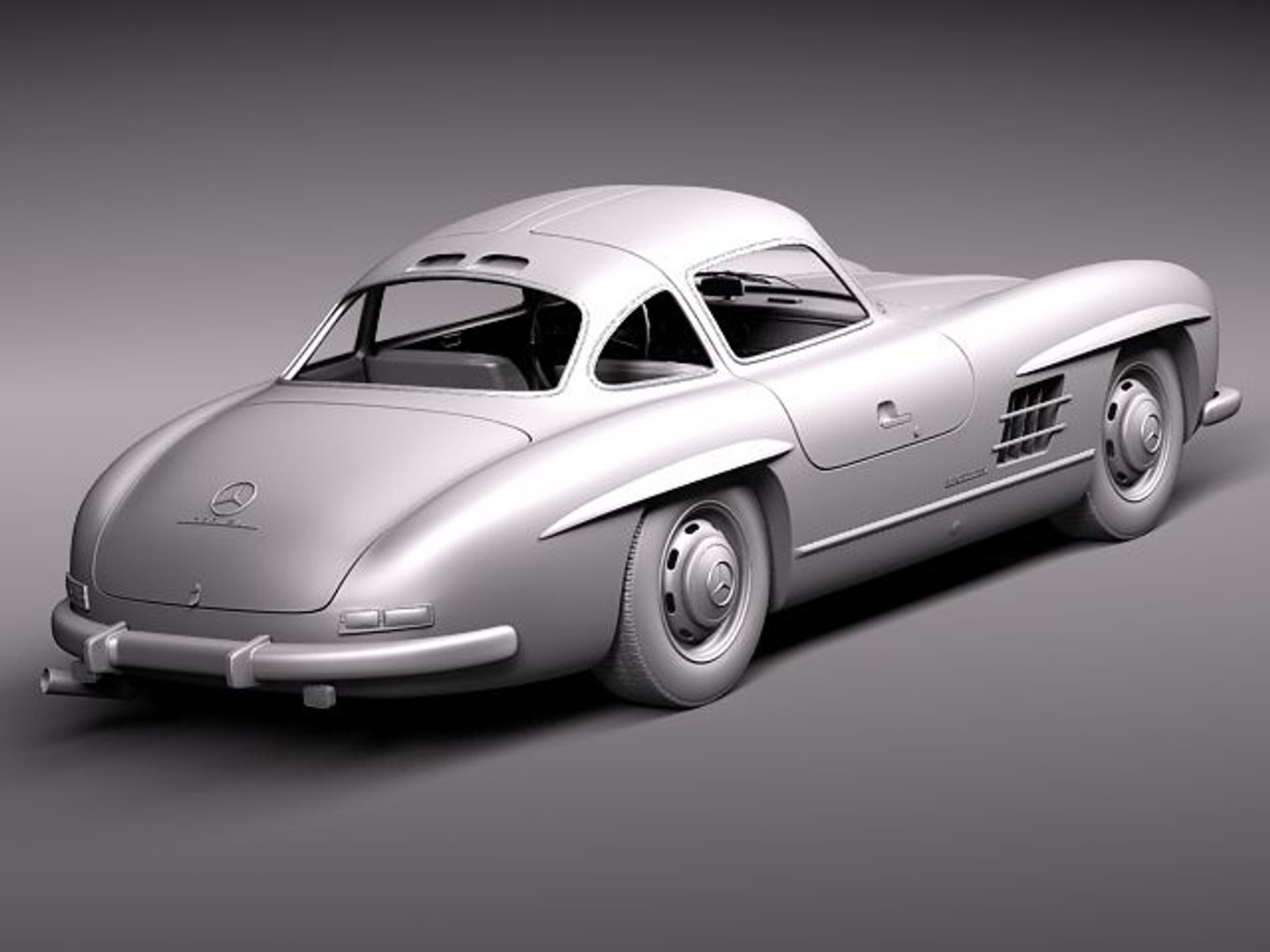 Mercedes Benz 300 Sl 3d Model