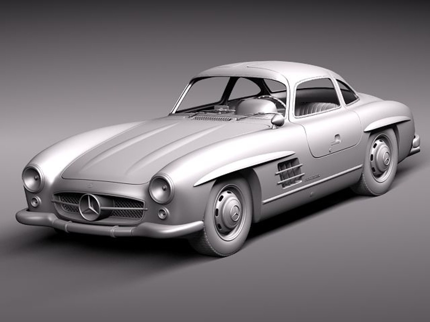 Mercedes Benz 300 Sl 3d Model
