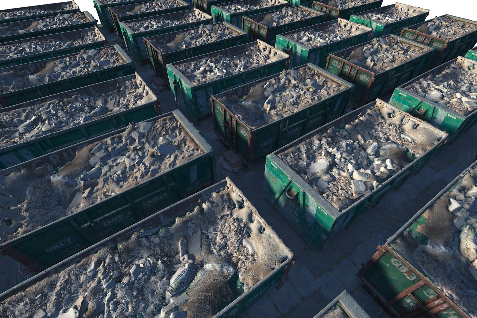 Container Debris Hd 16k 3d Max