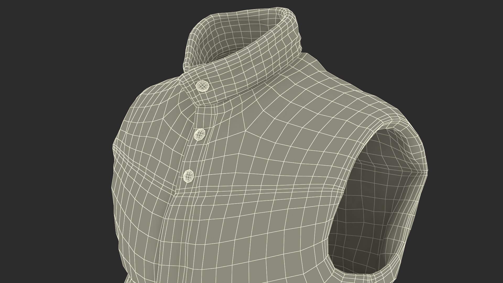 3D Padded Sleeveless Vest Model - TurboSquid 2386260