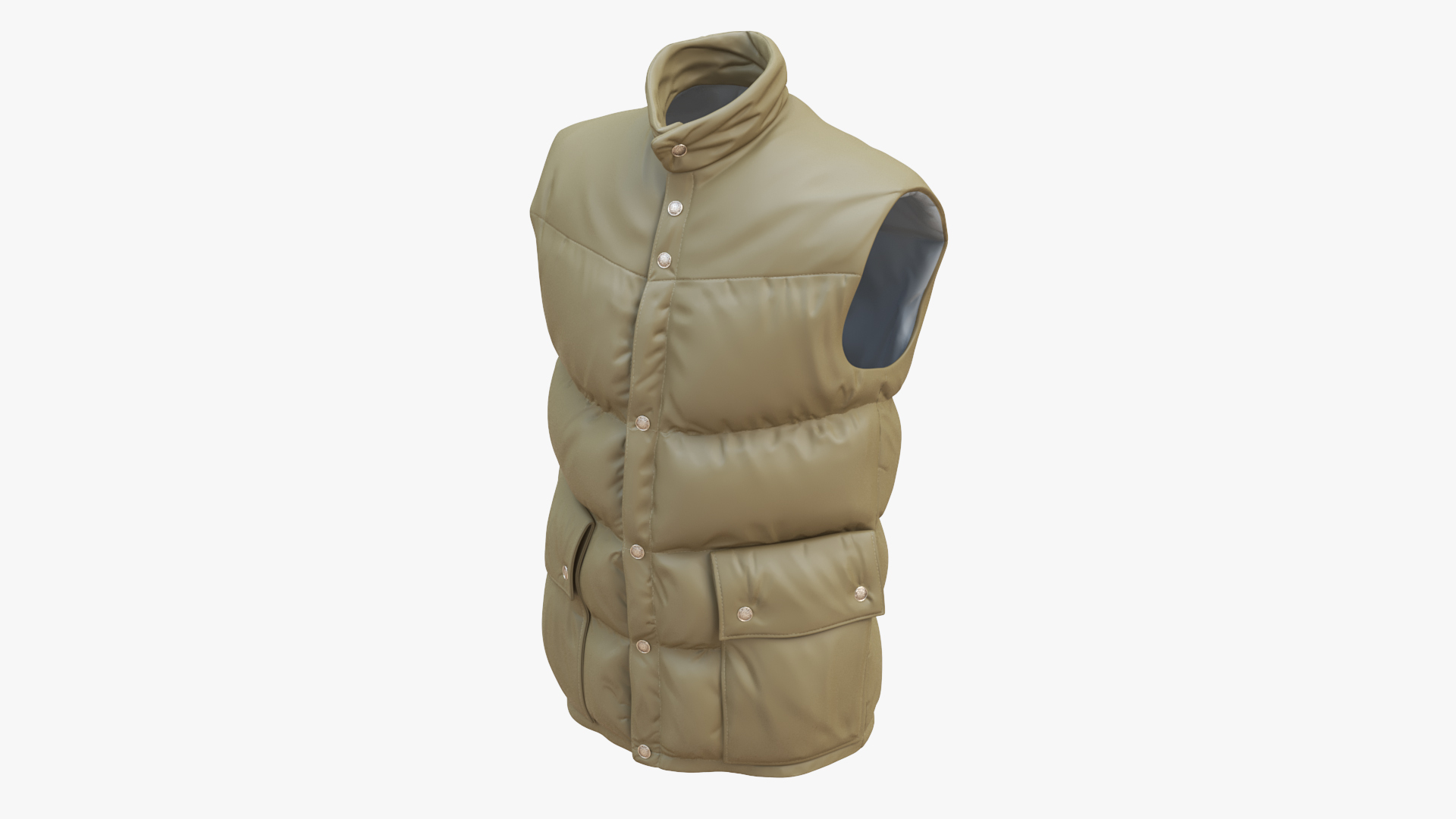 3D Padded Sleeveless Vest Model - TurboSquid 2386260