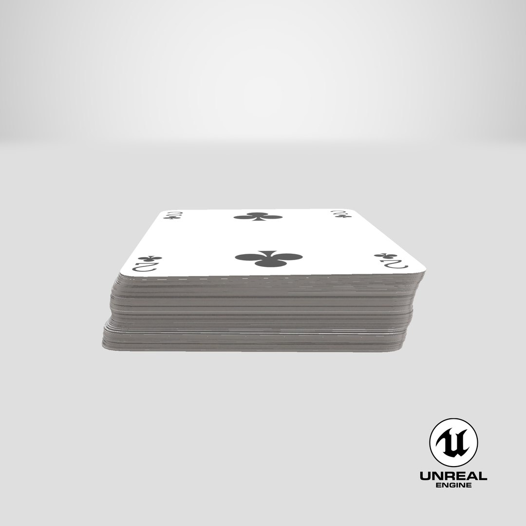 3D playing cards blue deck - TurboSquid 1155188