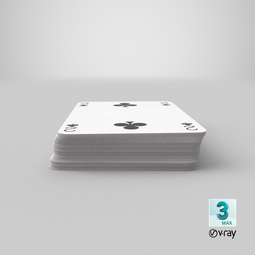 3D playing cards blue deck - TurboSquid 1155188