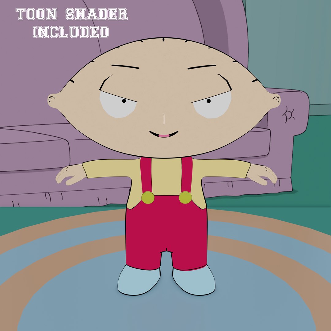 3D Model Stewie Griffin From Family Guy Rigged - TurboSquid 1793644