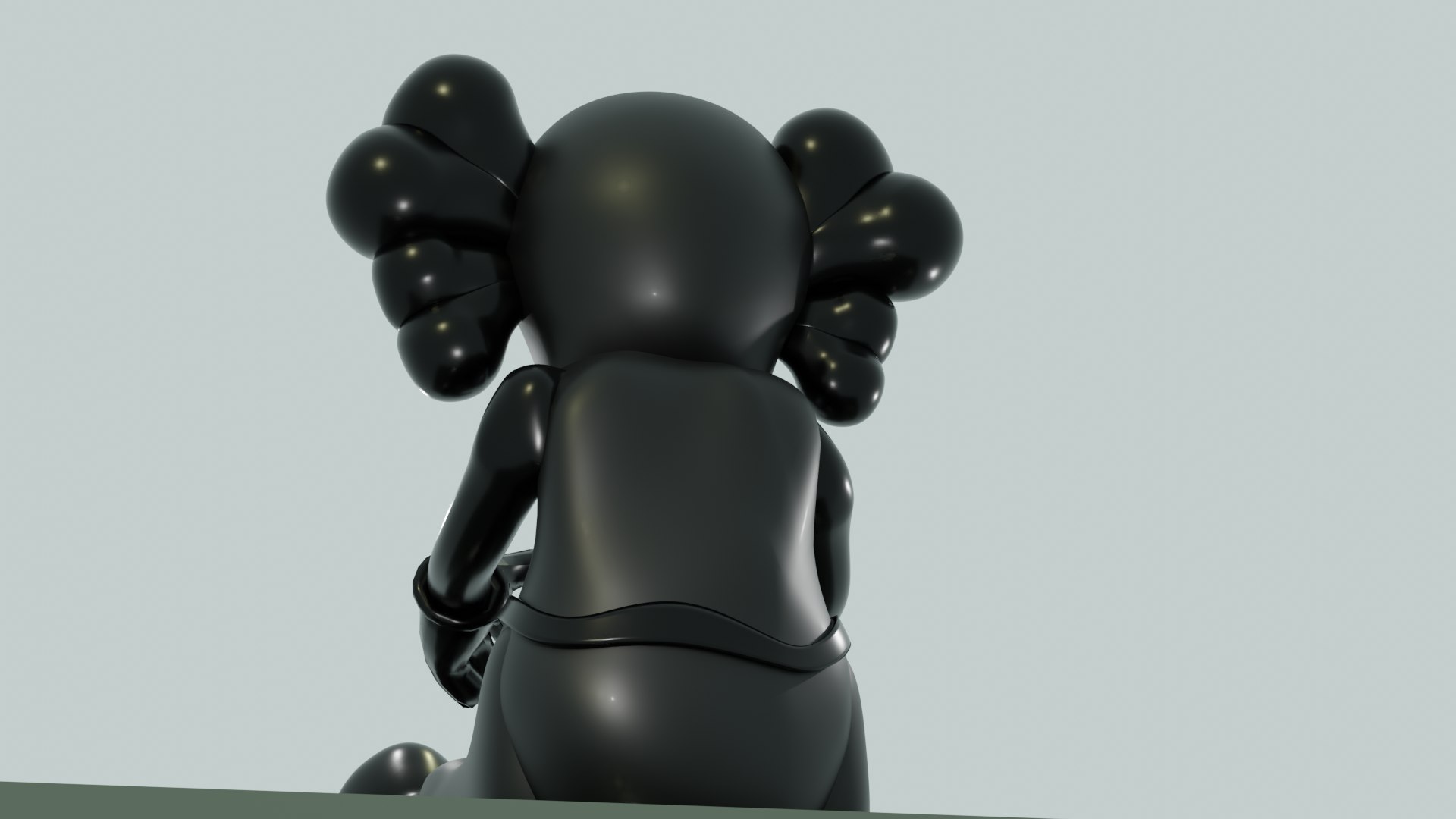 Black Kaws Golden Eyes 3D - TurboSquid 1657723