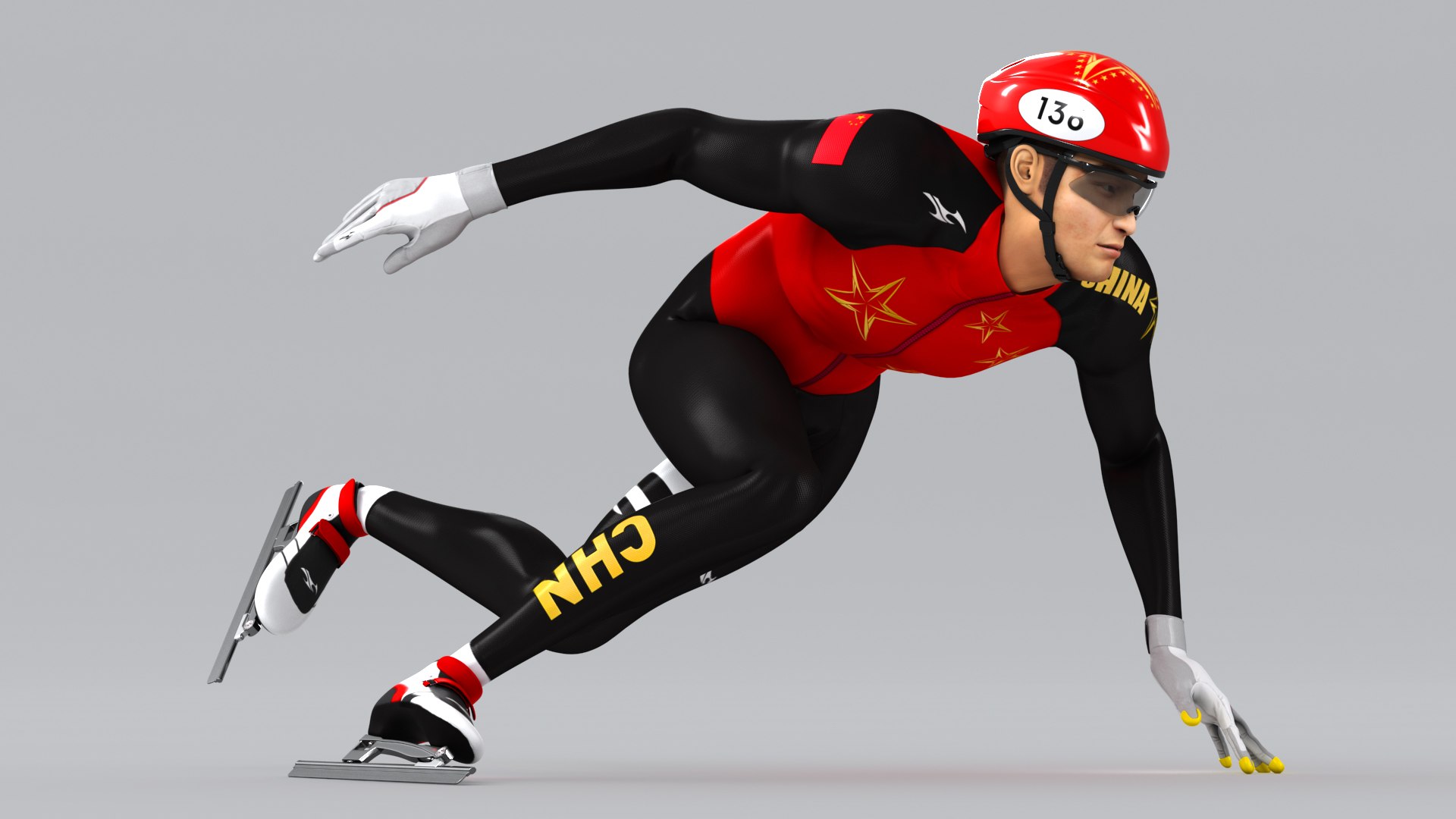 Animations Speed Skater 3D - TurboSquid 1465965