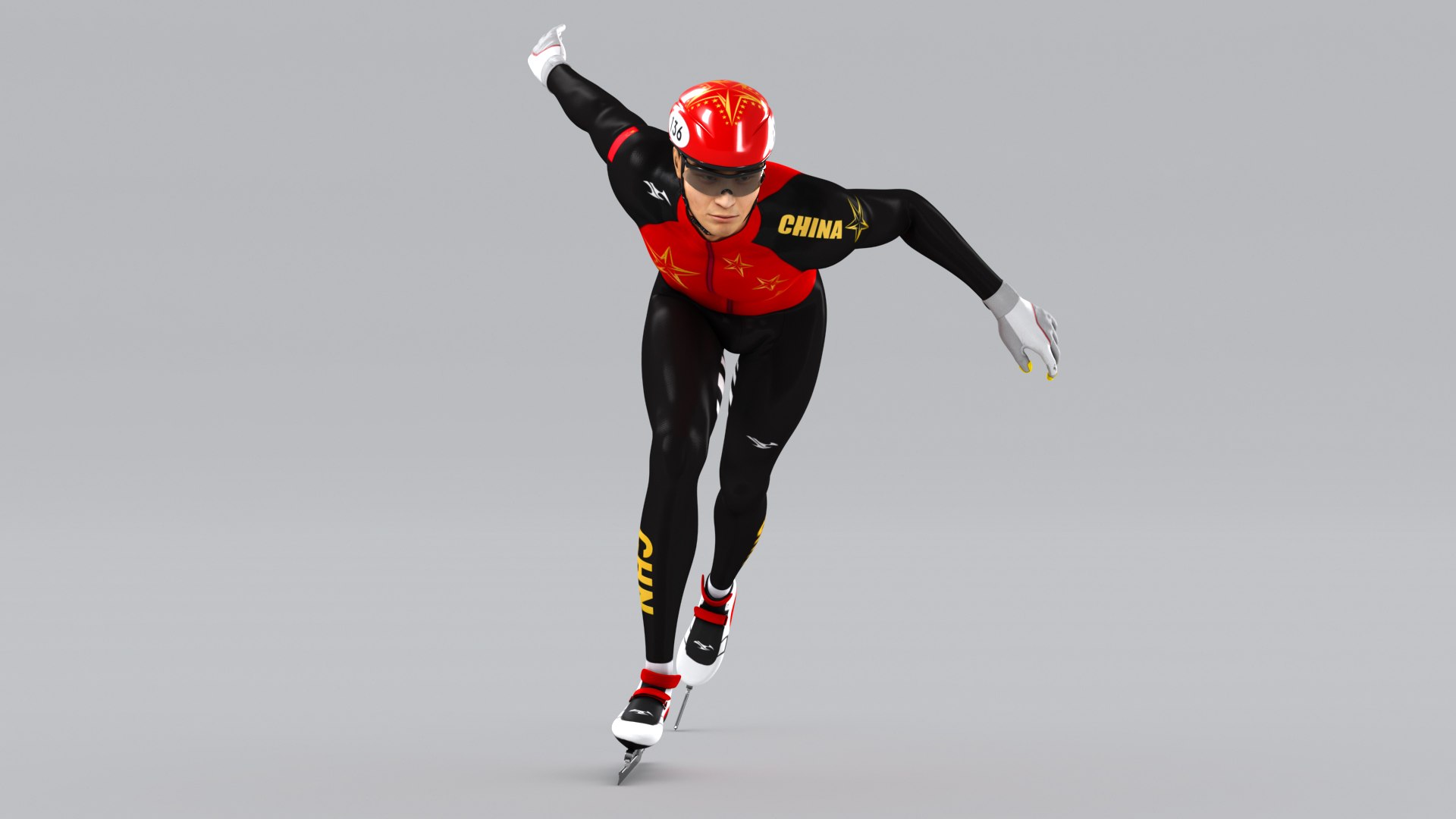 Animations Speed Skater 3D - TurboSquid 1465965