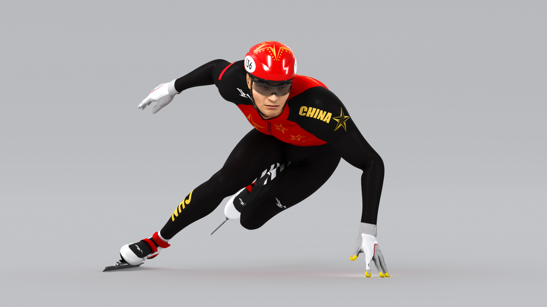 Animations Speed Skater 3D - TurboSquid 1465965