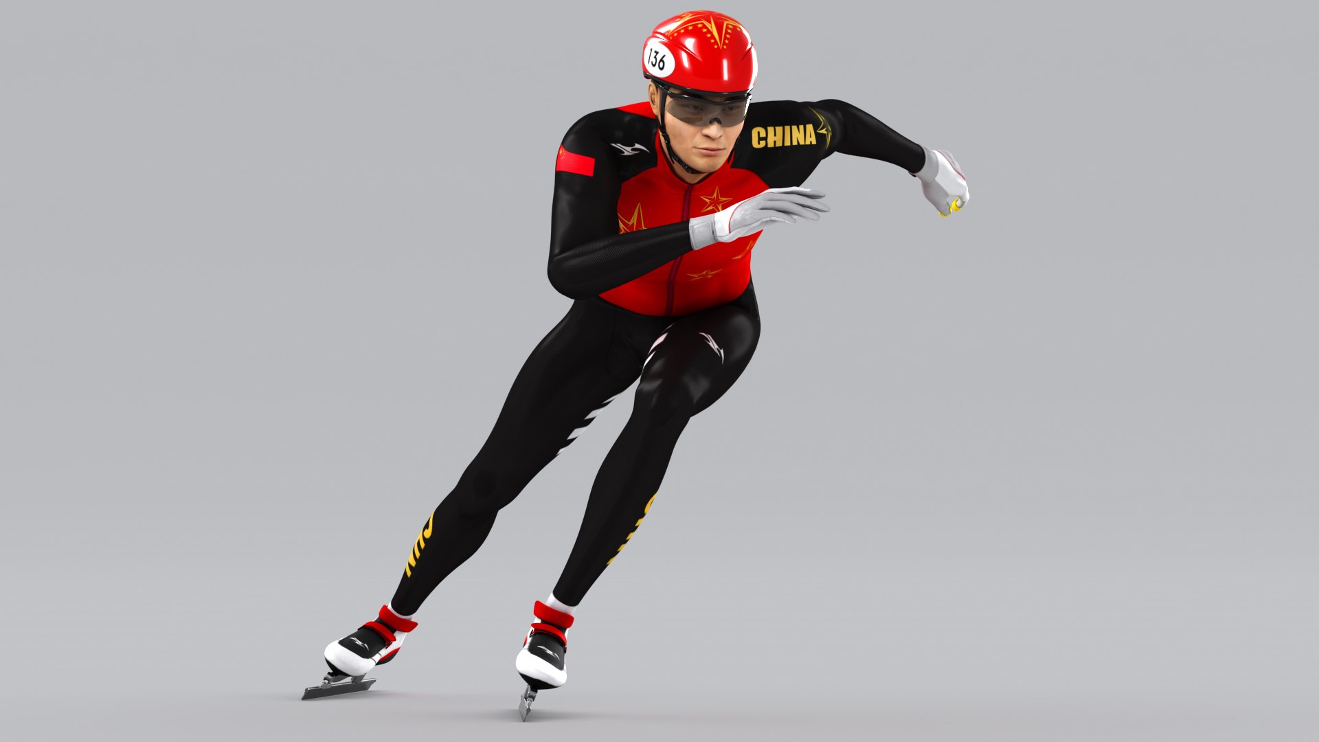 Animations Speed Skater 3D - TurboSquid 1465965