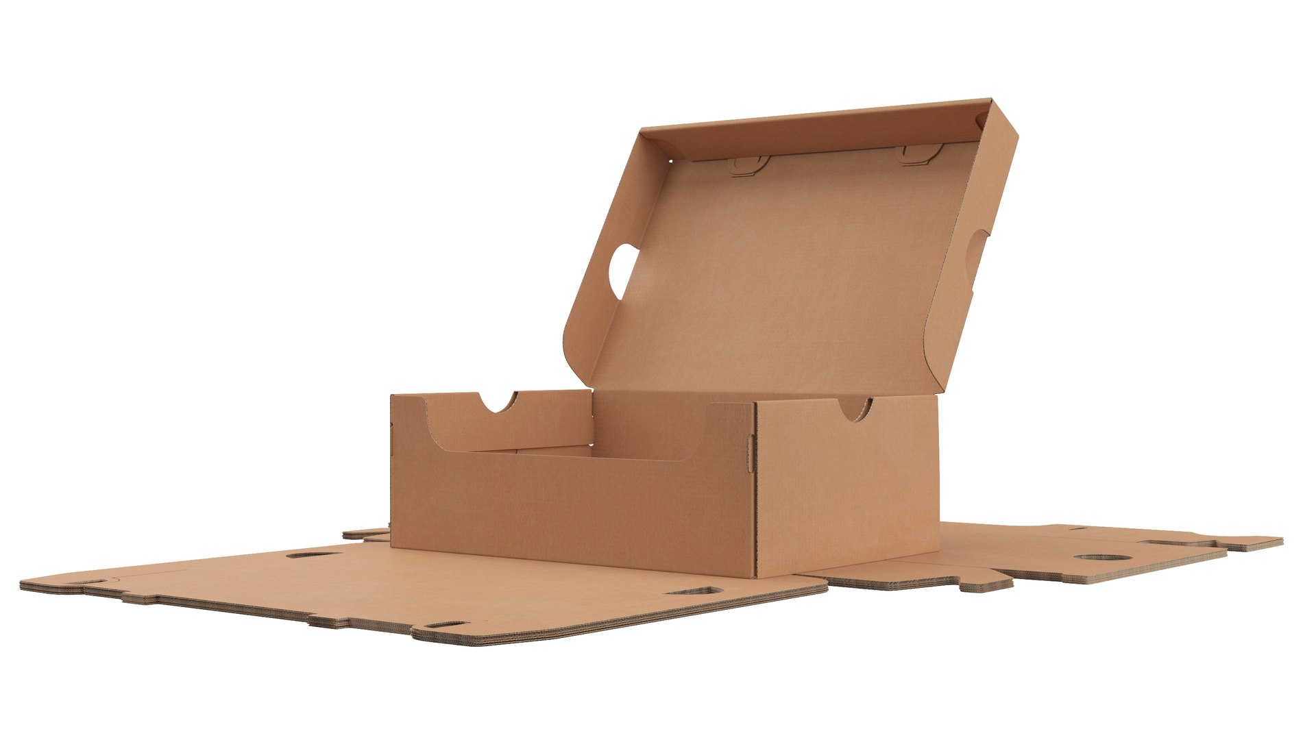 3D Model Cardboard Box - TurboSquid 2158223