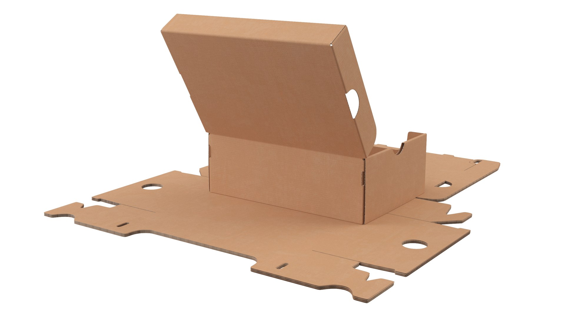 3D Model Cardboard Box - TurboSquid 2158223