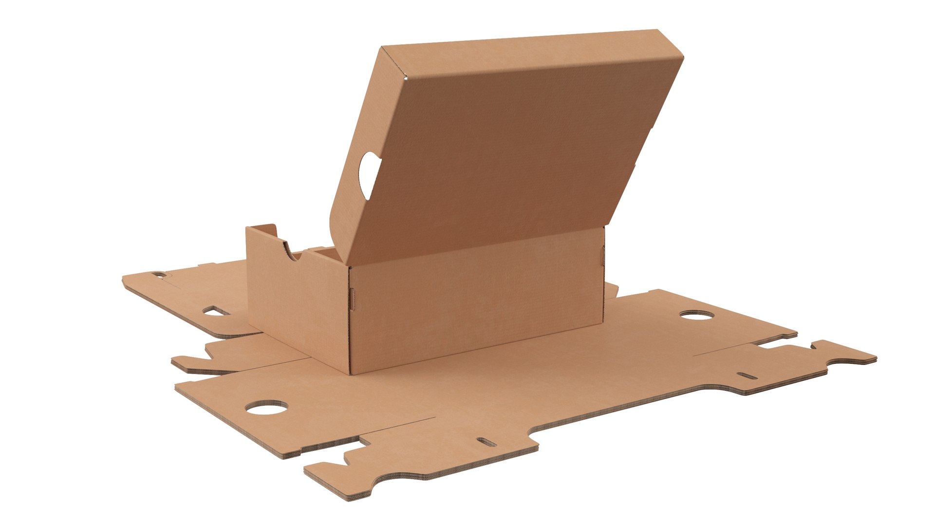 3D Model Cardboard Box - TurboSquid 2158223