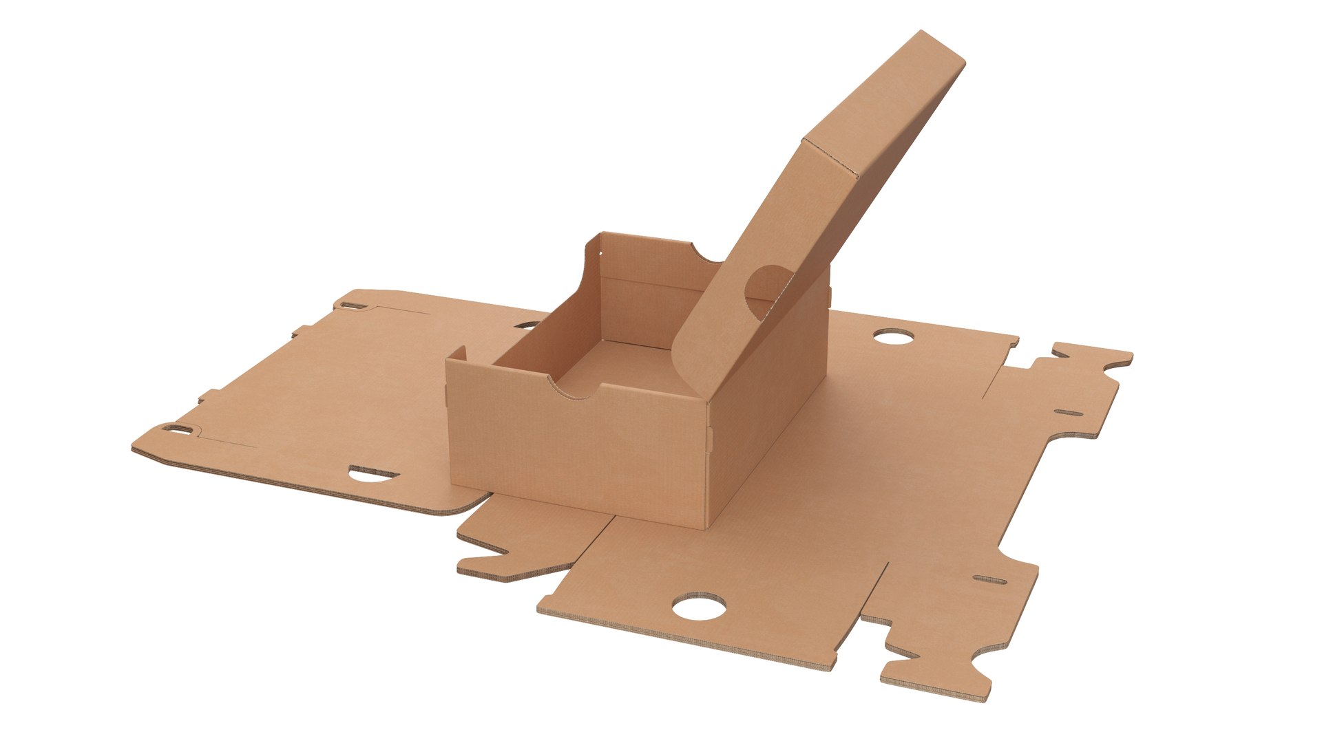 3D Model Cardboard Box - TurboSquid 2158223