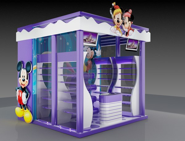 3d model stand exhibition booth