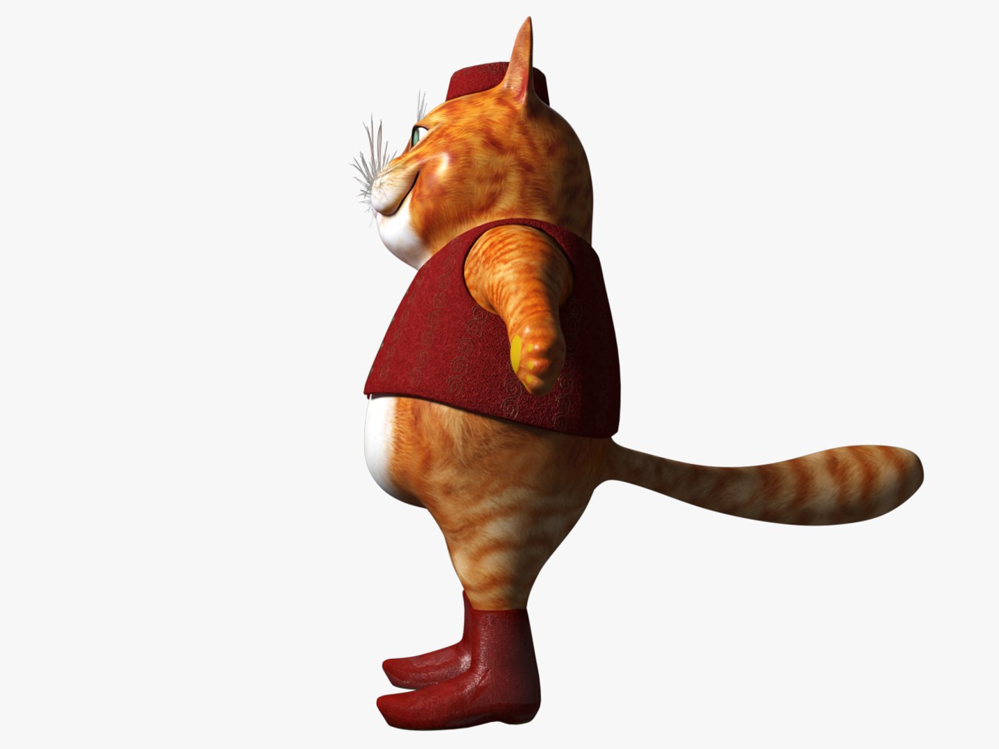 3D Cartoon Fat Cat Model - TurboSquid 1151418