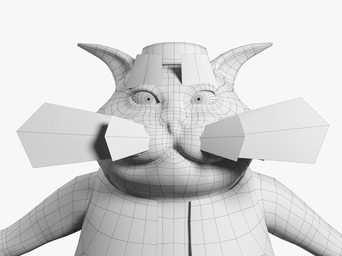 3D Cartoon Fat Cat Model - TurboSquid 1151418