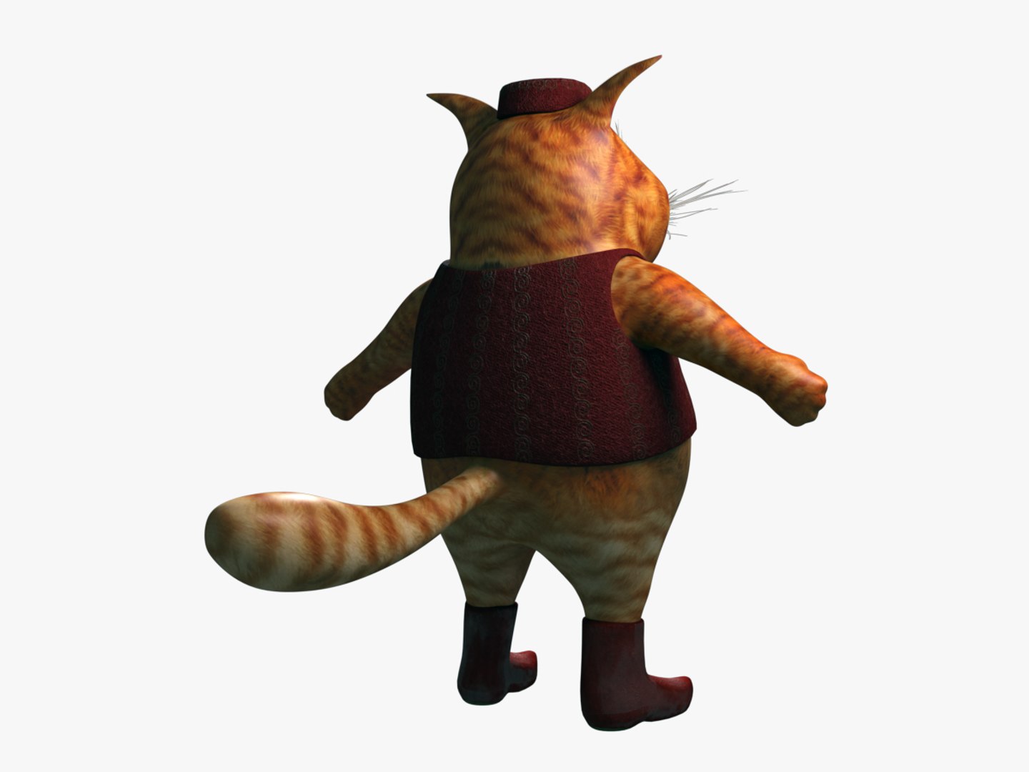 3D Cartoon Fat Cat Model - TurboSquid 1151418