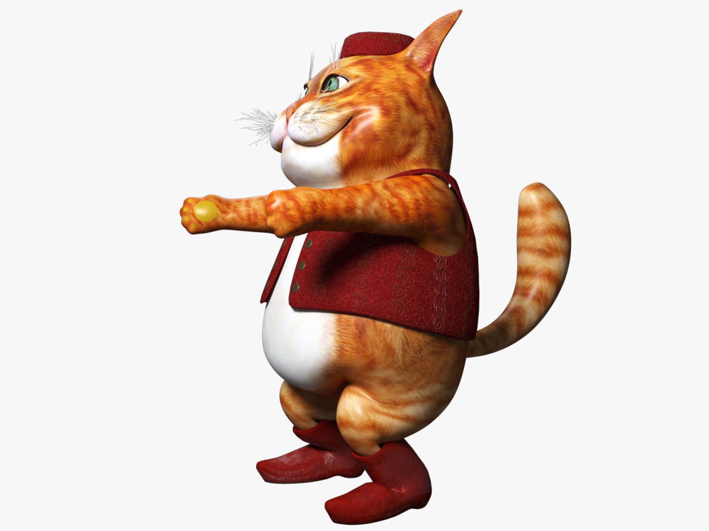 3D Cartoon Fat Cat Model - TurboSquid 1151418
