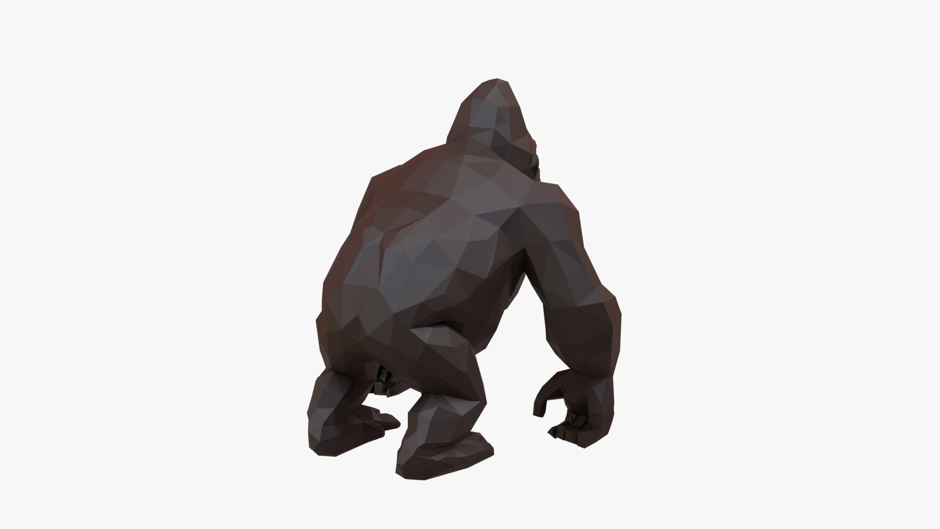 Gorilla Low Poly 3D Model - TurboSquid 2429054