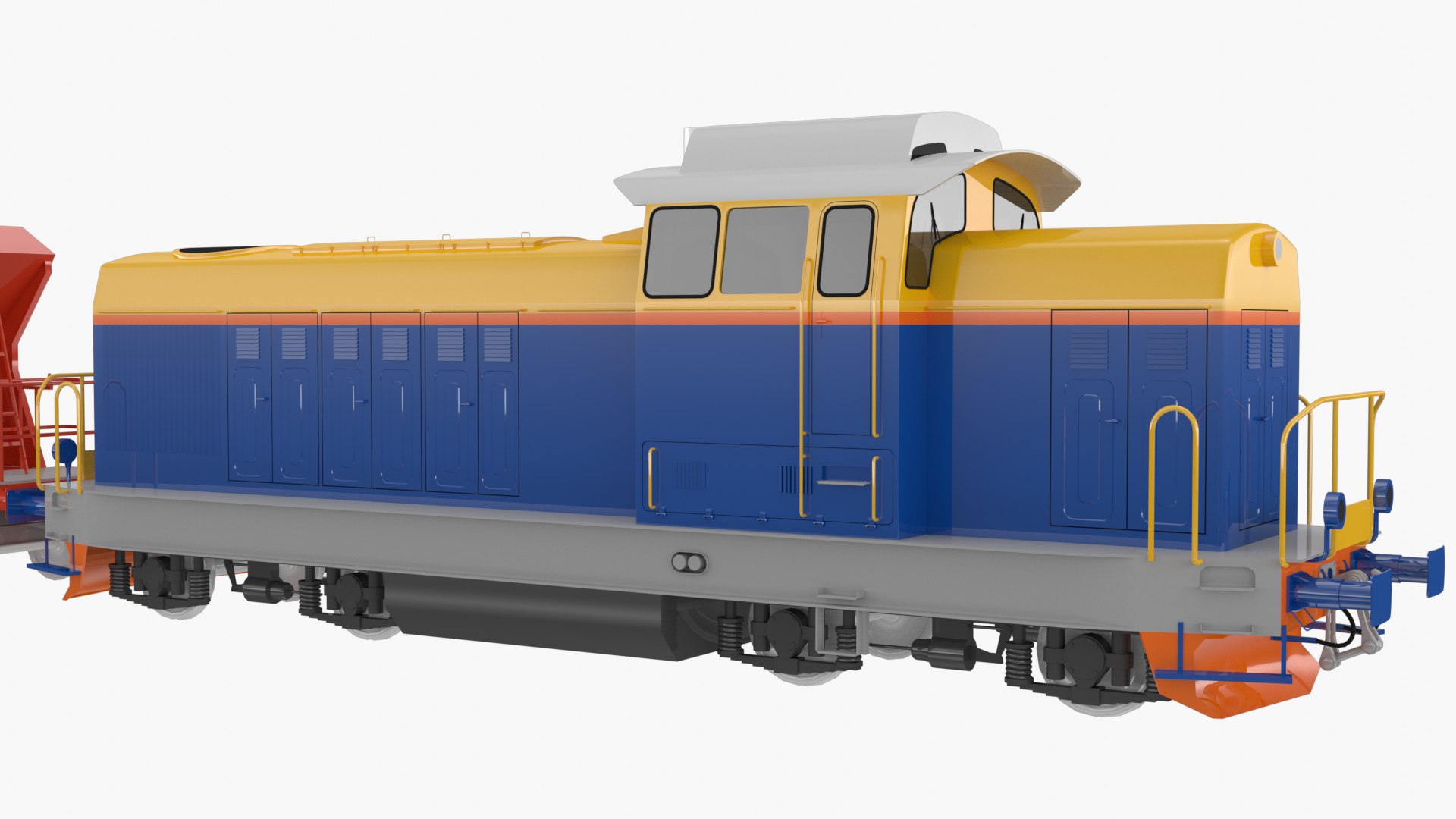 3D Model Passenger And Cargo Trains - TurboSquid 1783660