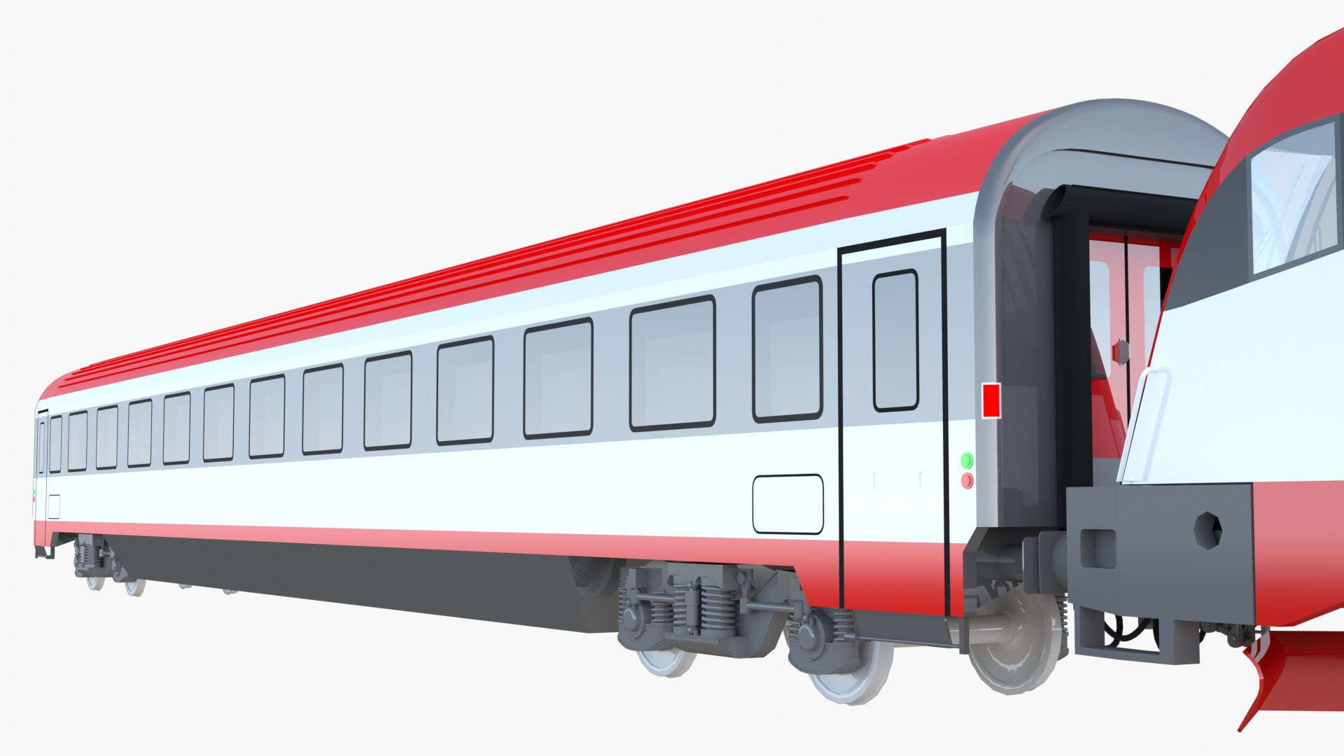 3D Model Passenger And Cargo Trains - TurboSquid 1783660