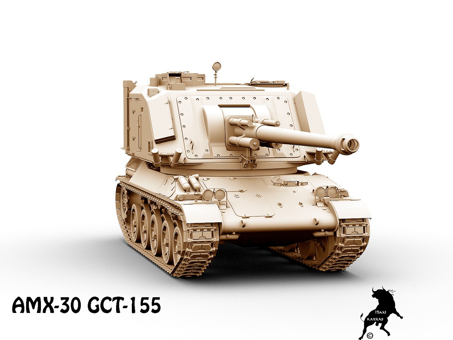 3D auf1 amx-30 tank - TurboSquid 1192411