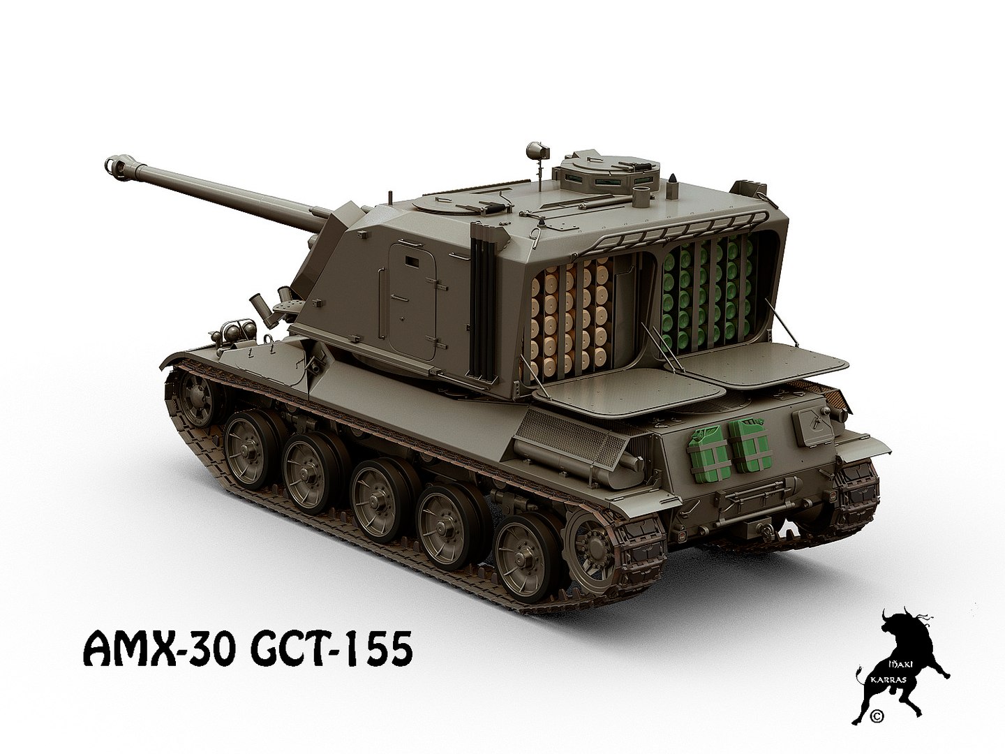 3D auf1 amx-30 tank - TurboSquid 1192411