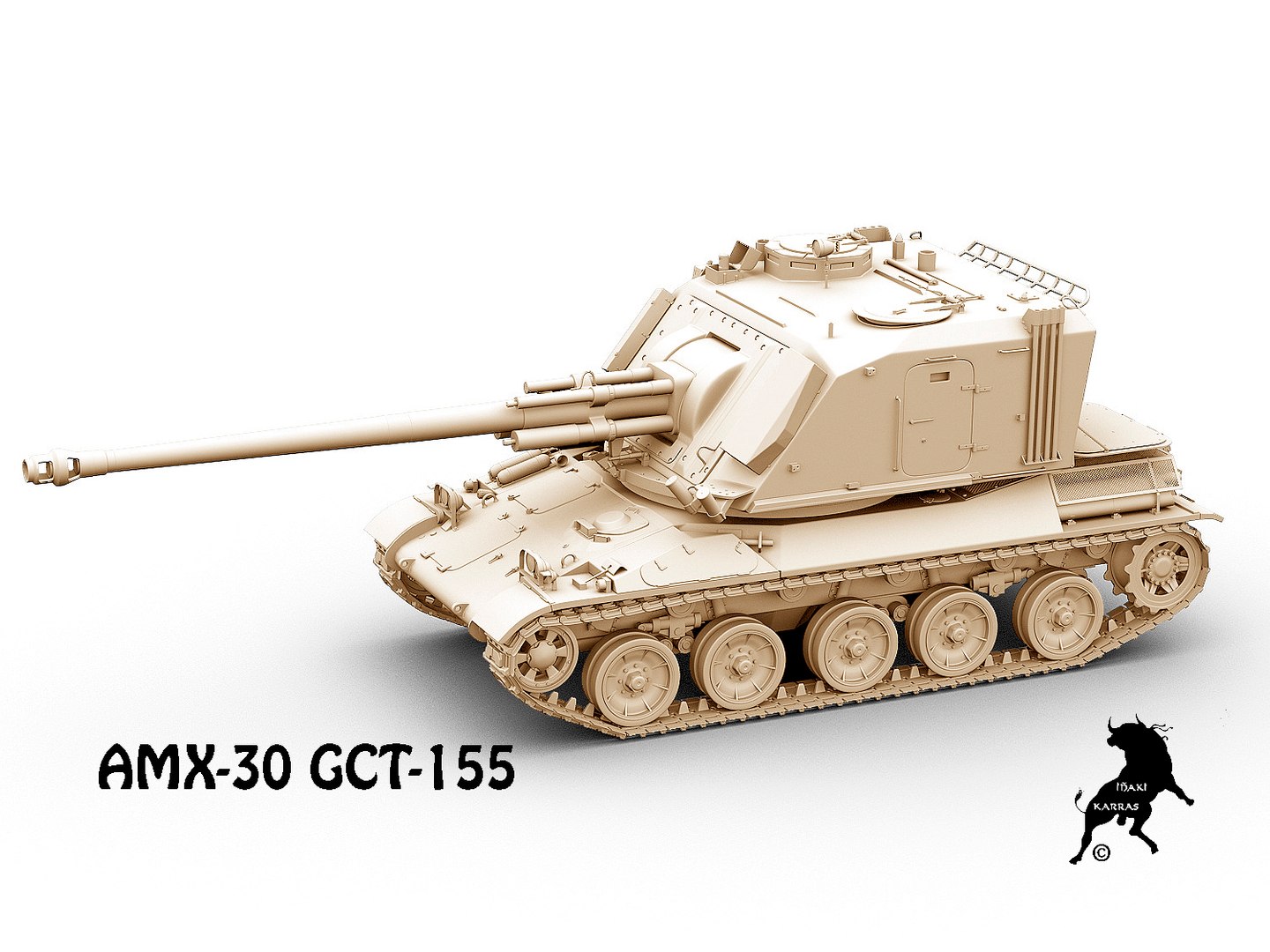 3D auf1 amx-30 tank - TurboSquid 1192411