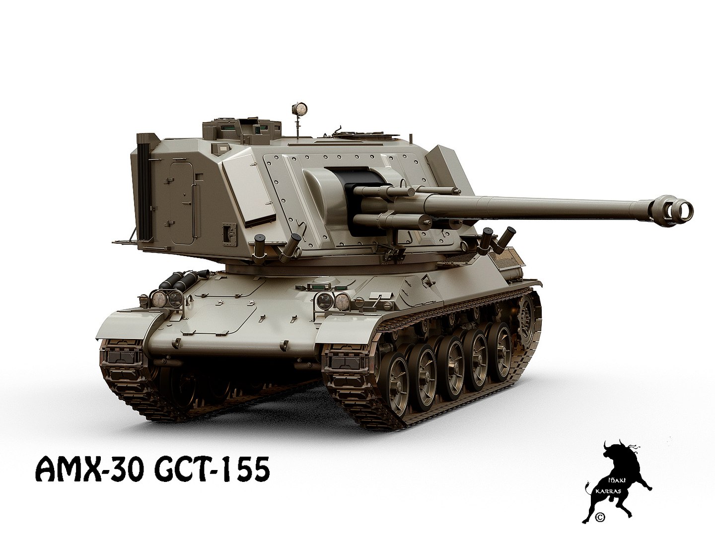 3D auf1 amx-30 tank - TurboSquid 1192411
