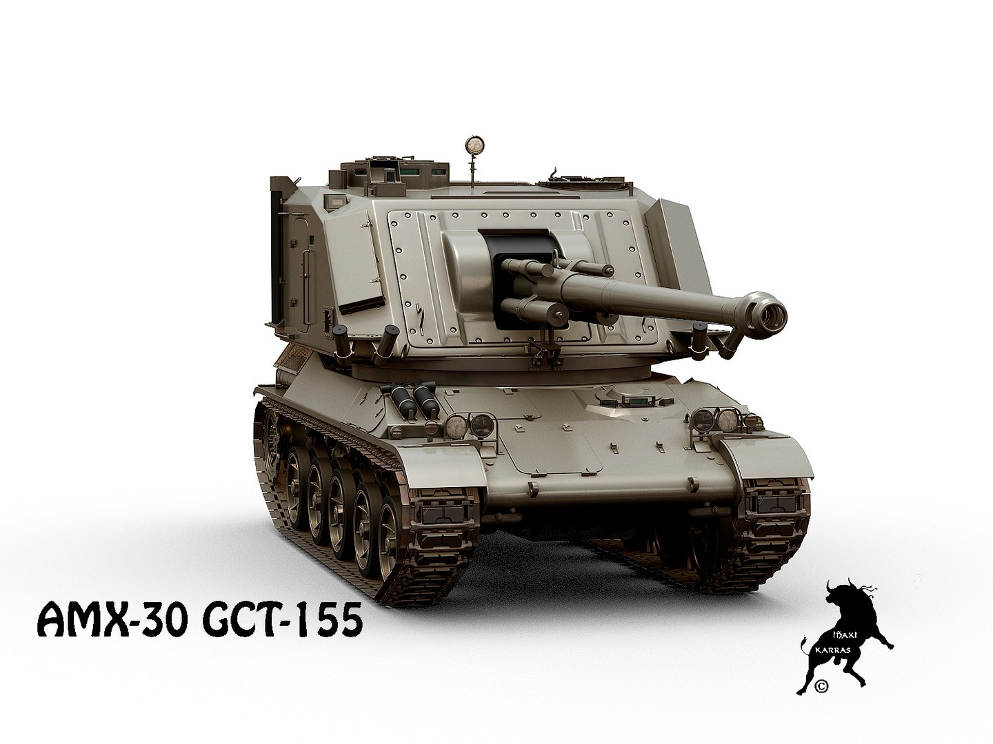 3D auf1 amx-30 tank - TurboSquid 1192411