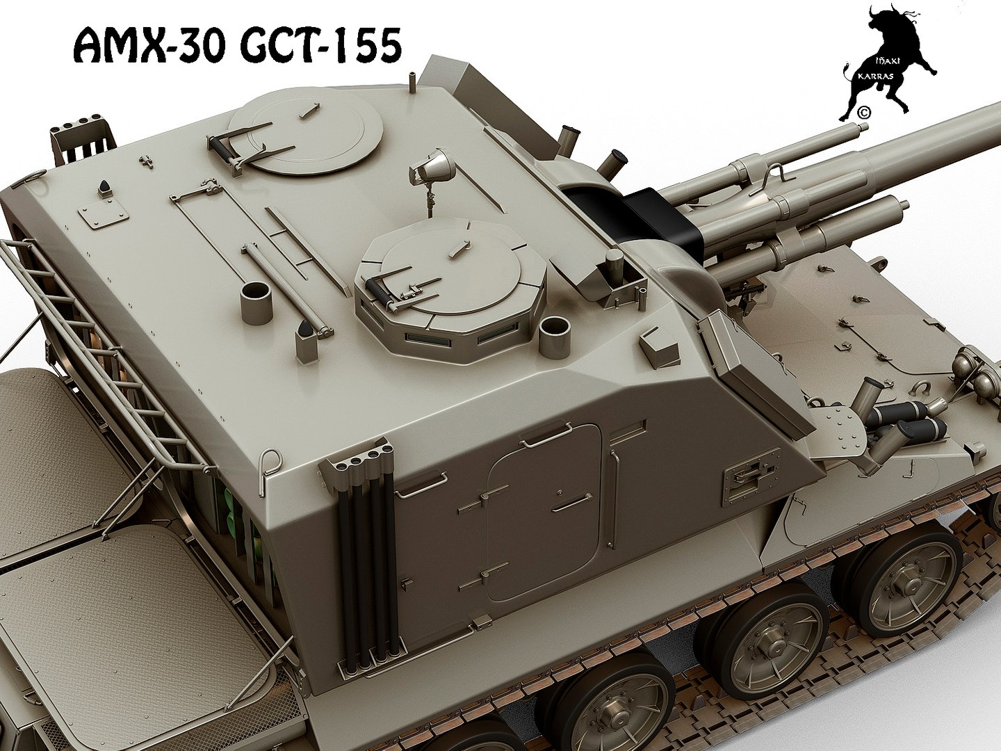 3D auf1 amx-30 tank - TurboSquid 1192411