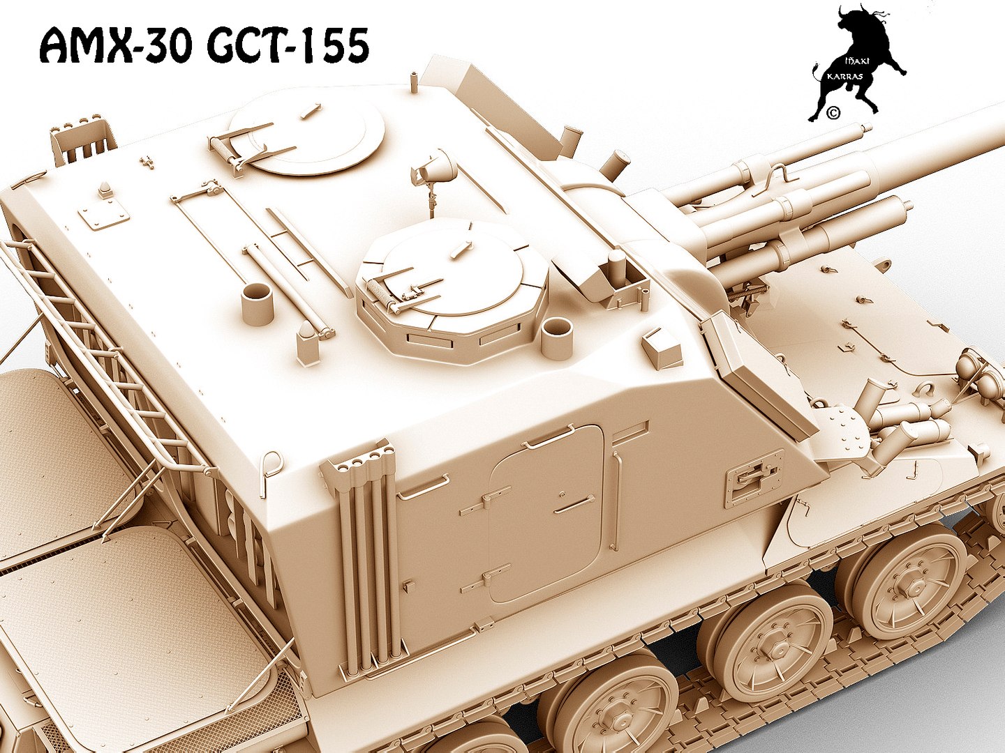 3D auf1 amx-30 tank - TurboSquid 1192411