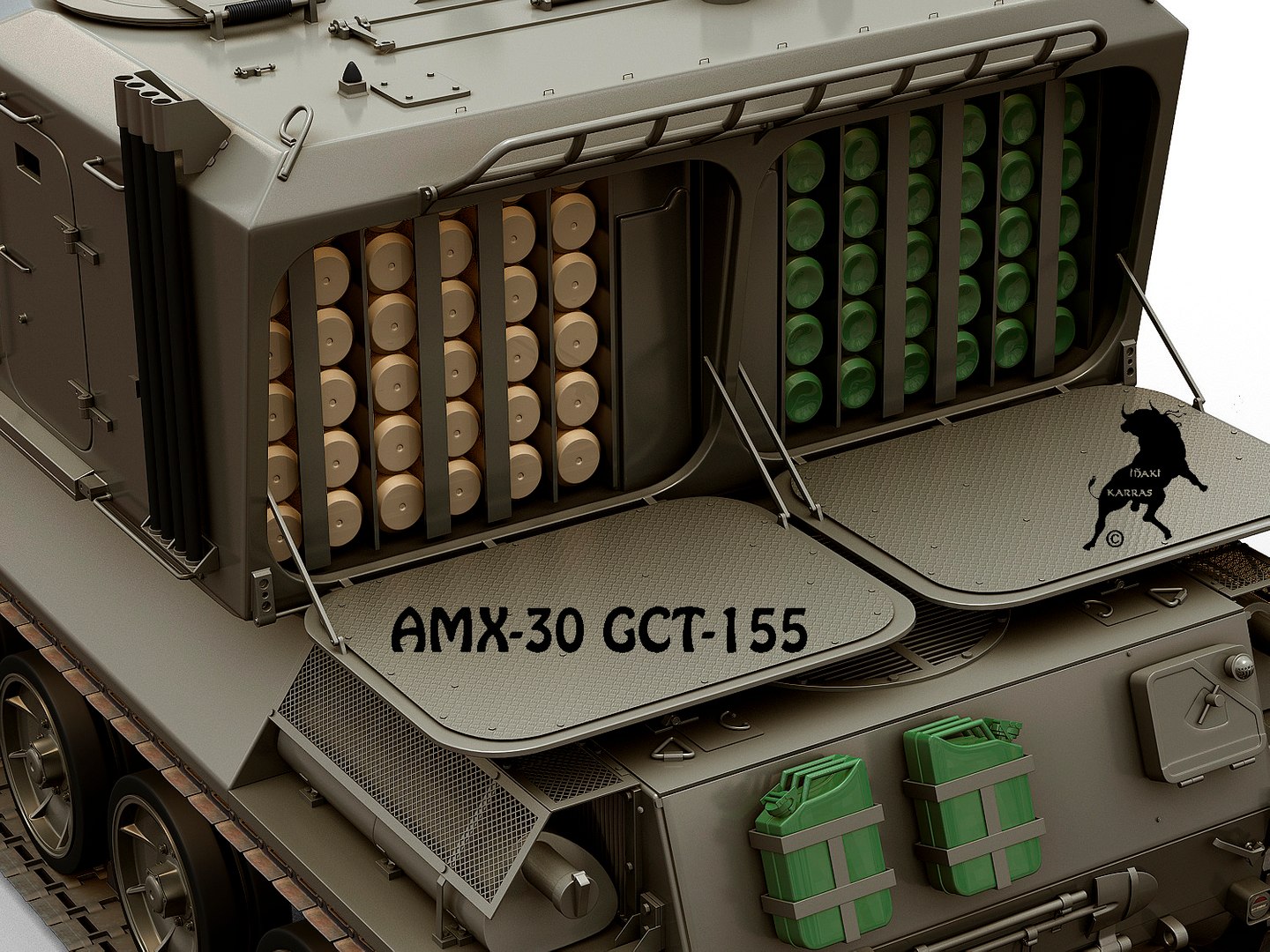 3D auf1 amx-30 tank - TurboSquid 1192411