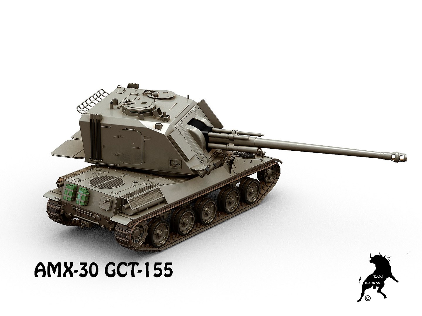 3D auf1 amx-30 tank - TurboSquid 1192411