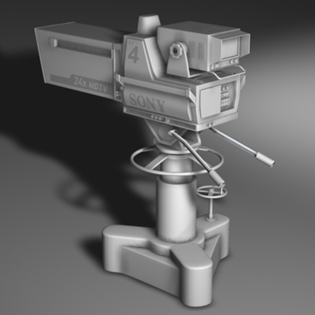 Modern Studio Tv Camera 3d Model