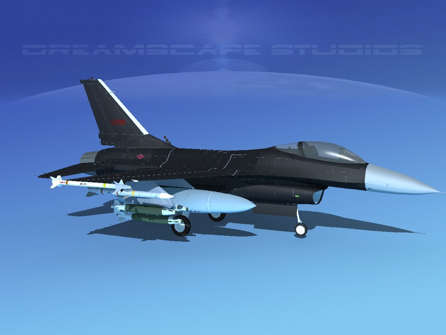 General F-16a Falcon Dynamics 3D Model - TurboSquid 1319962