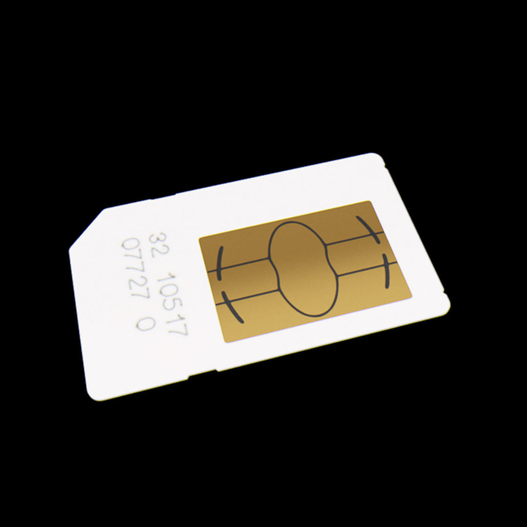 cell sim card 3d model
