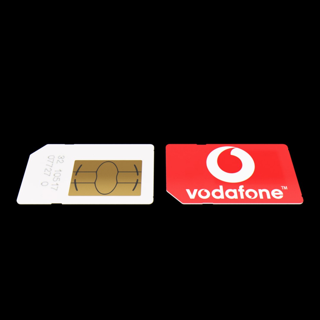 cell sim card 3d model