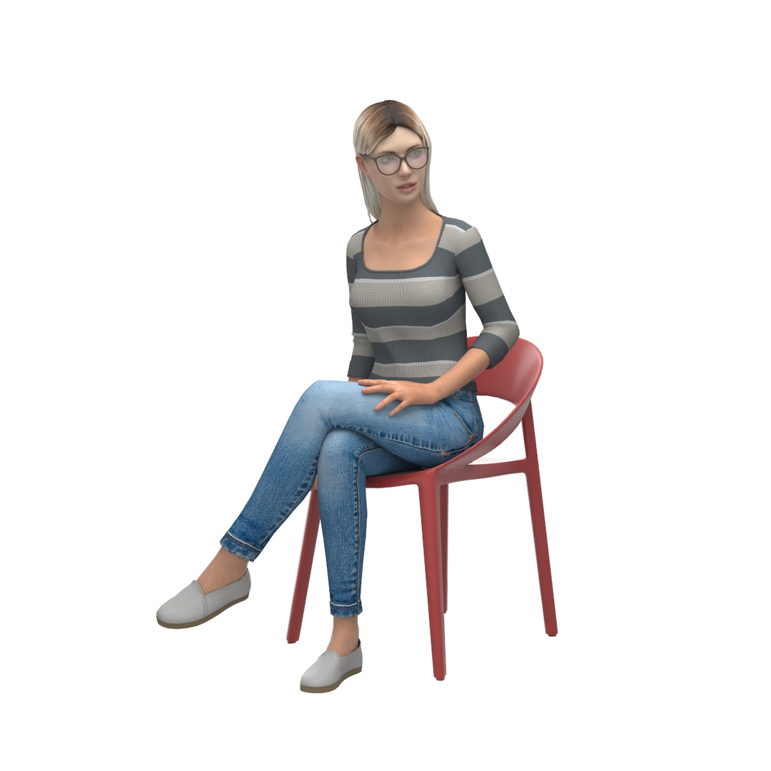 Girls Talks Cafe Table Model - TurboSquid 1572504