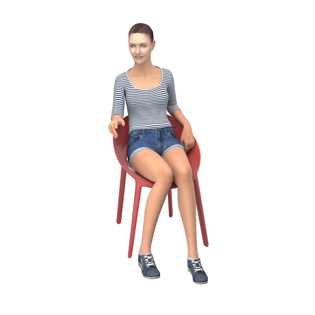 Girls Talks Cafe Table Model - TurboSquid 1572504