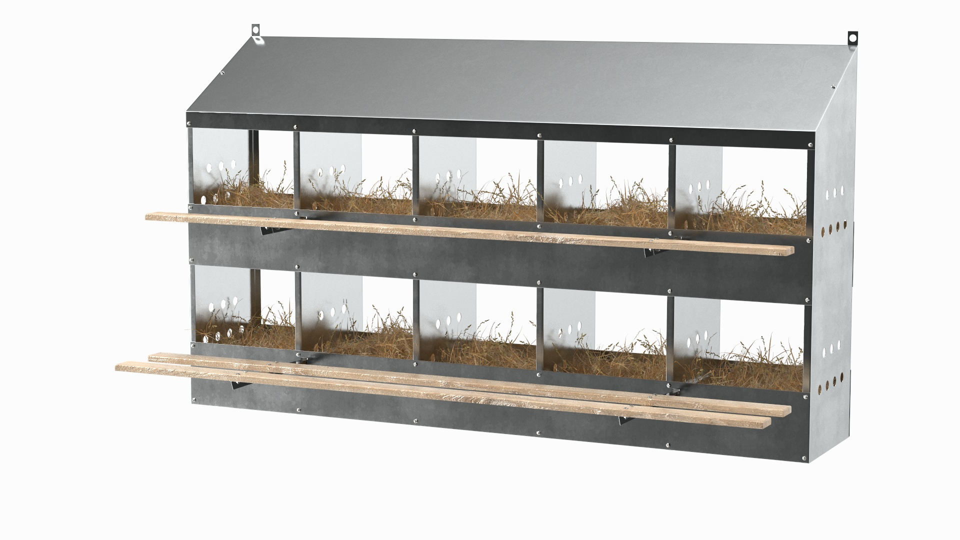 3D 10-Hole Metal Chicken Nesting Box - TurboSquid 2074552
