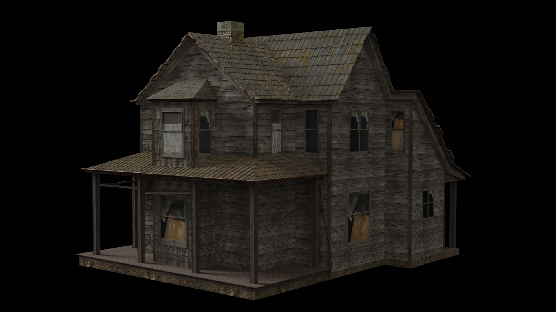 Farmhouse 3D Model - TurboSquid 2039002