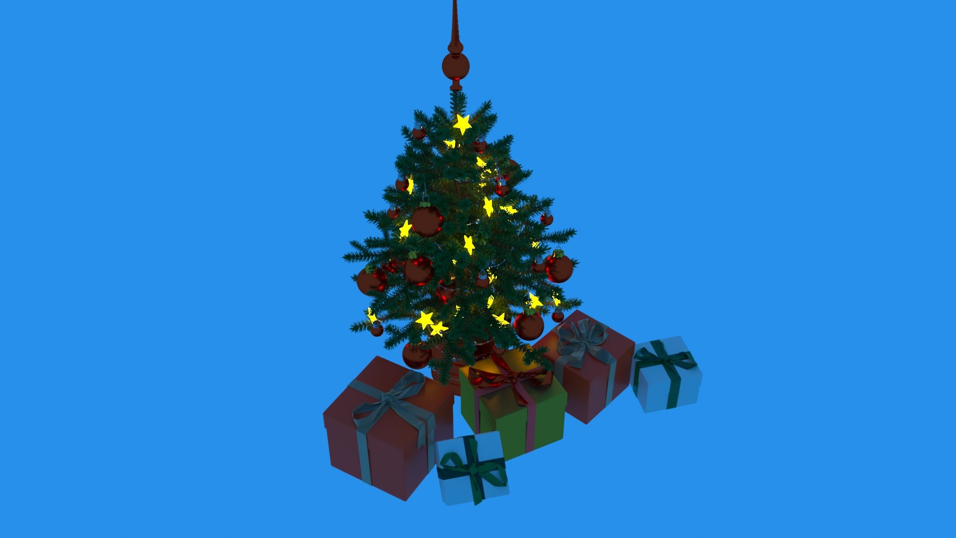 Corona Christmas Tree Set 3D Model - TurboSquid 1830125