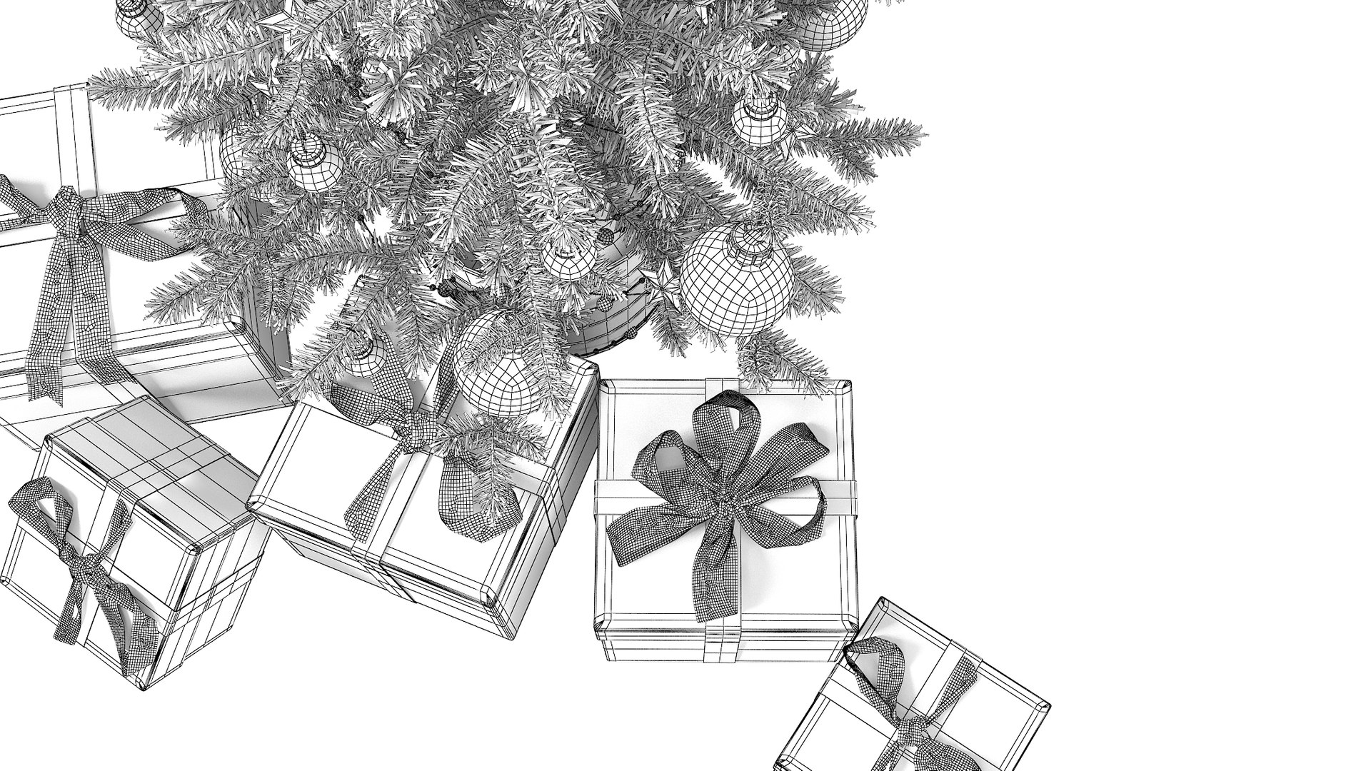 Corona Christmas Tree Set 3D Model - TurboSquid 1830125