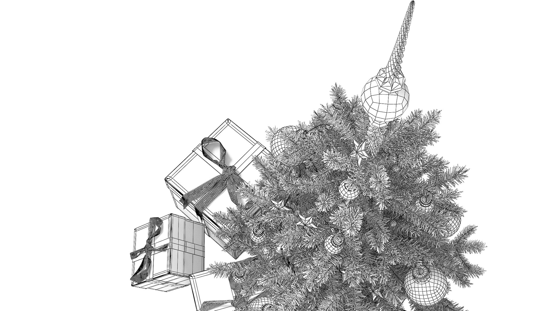 Corona Christmas Tree Set 3D Model - TurboSquid 1830125