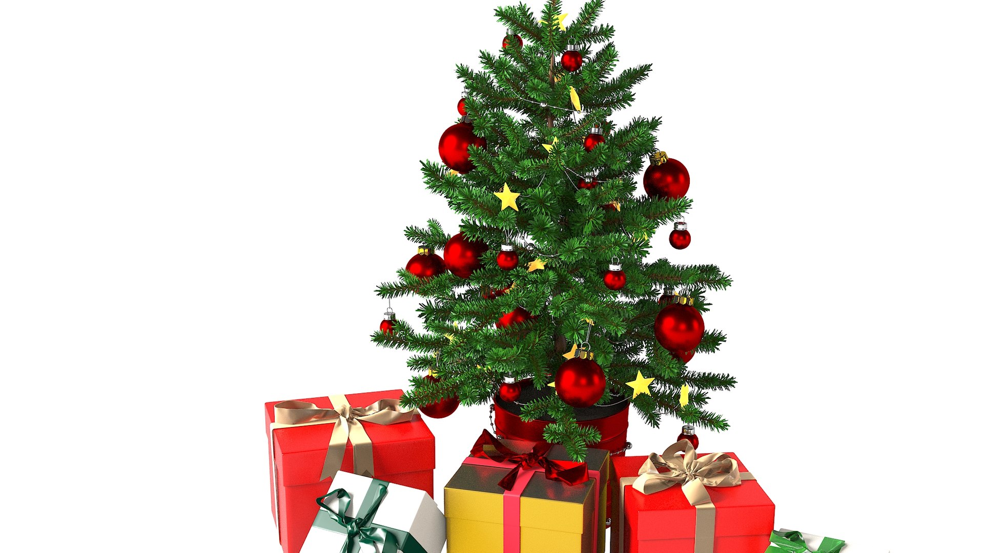 Corona Christmas Tree Set 3D Model - TurboSquid 1830125