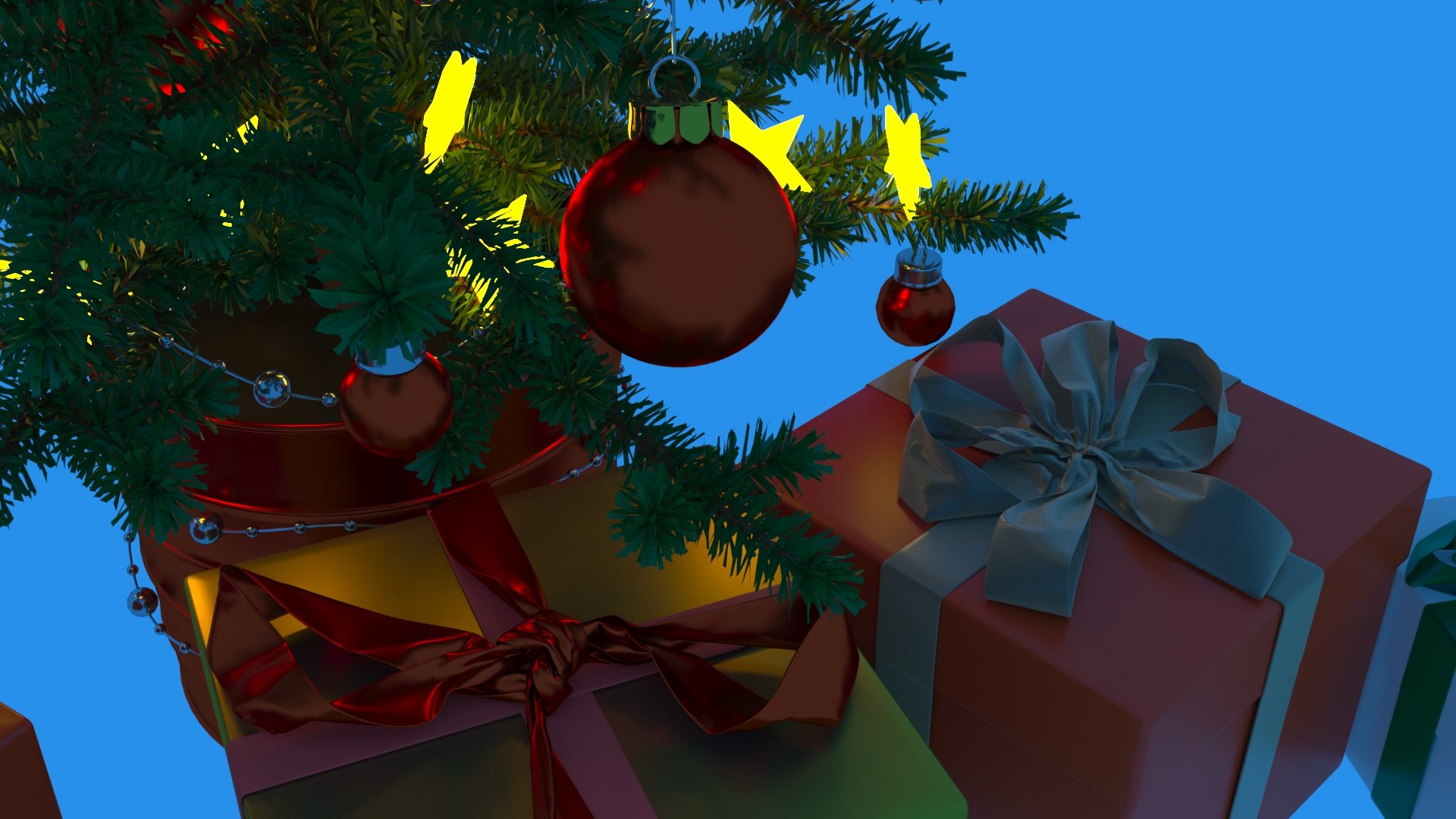 Corona Christmas Tree Set 3D Model - TurboSquid 1830125