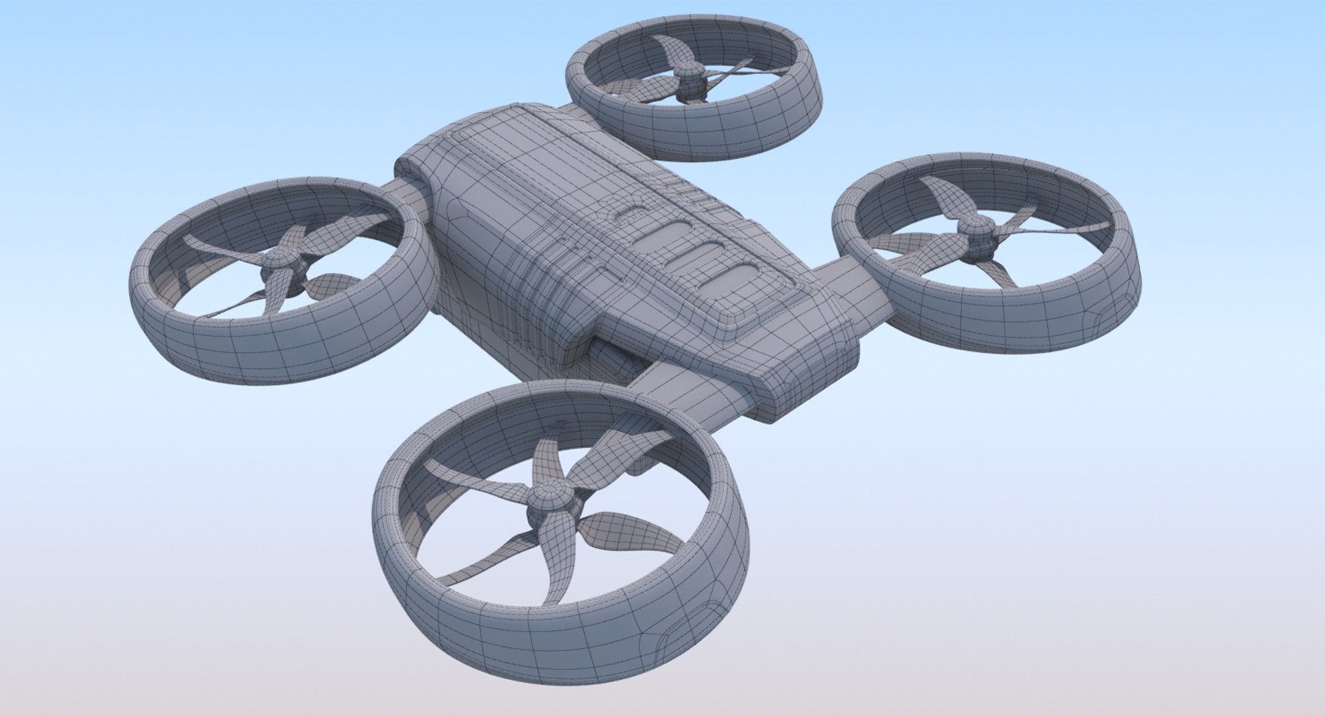 3d Ambulance Quadrocopter Model